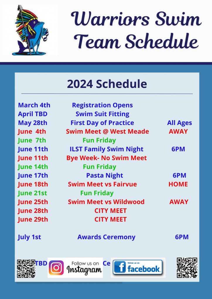 Warrior Swim Team – Indian Lake Forest Swim and Tennis Club